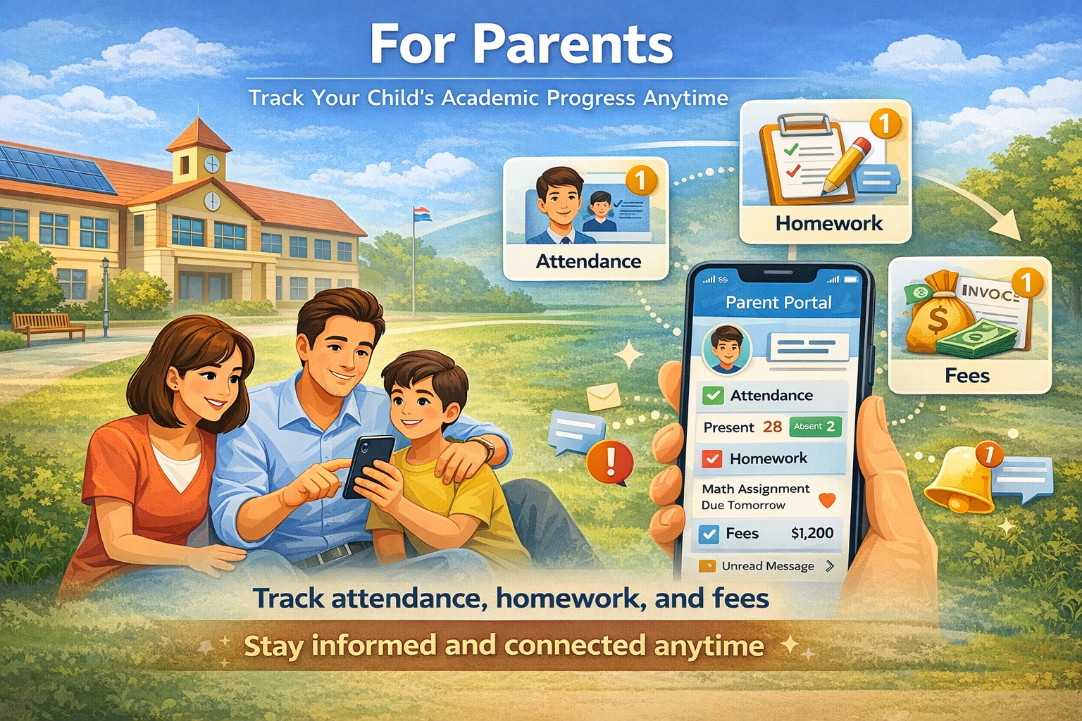 School Mobile App | Mobile App for School | Mobile App for Parents